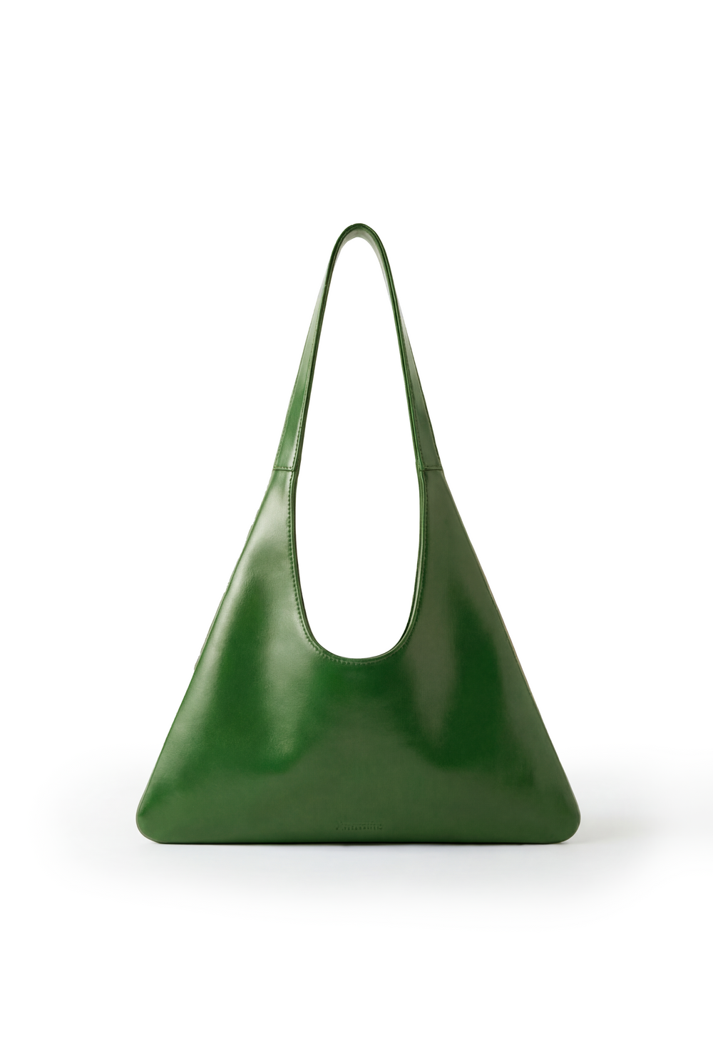 Agave Triangular Tote in Green | Cactus Leather Handbag | Santos by Monica
